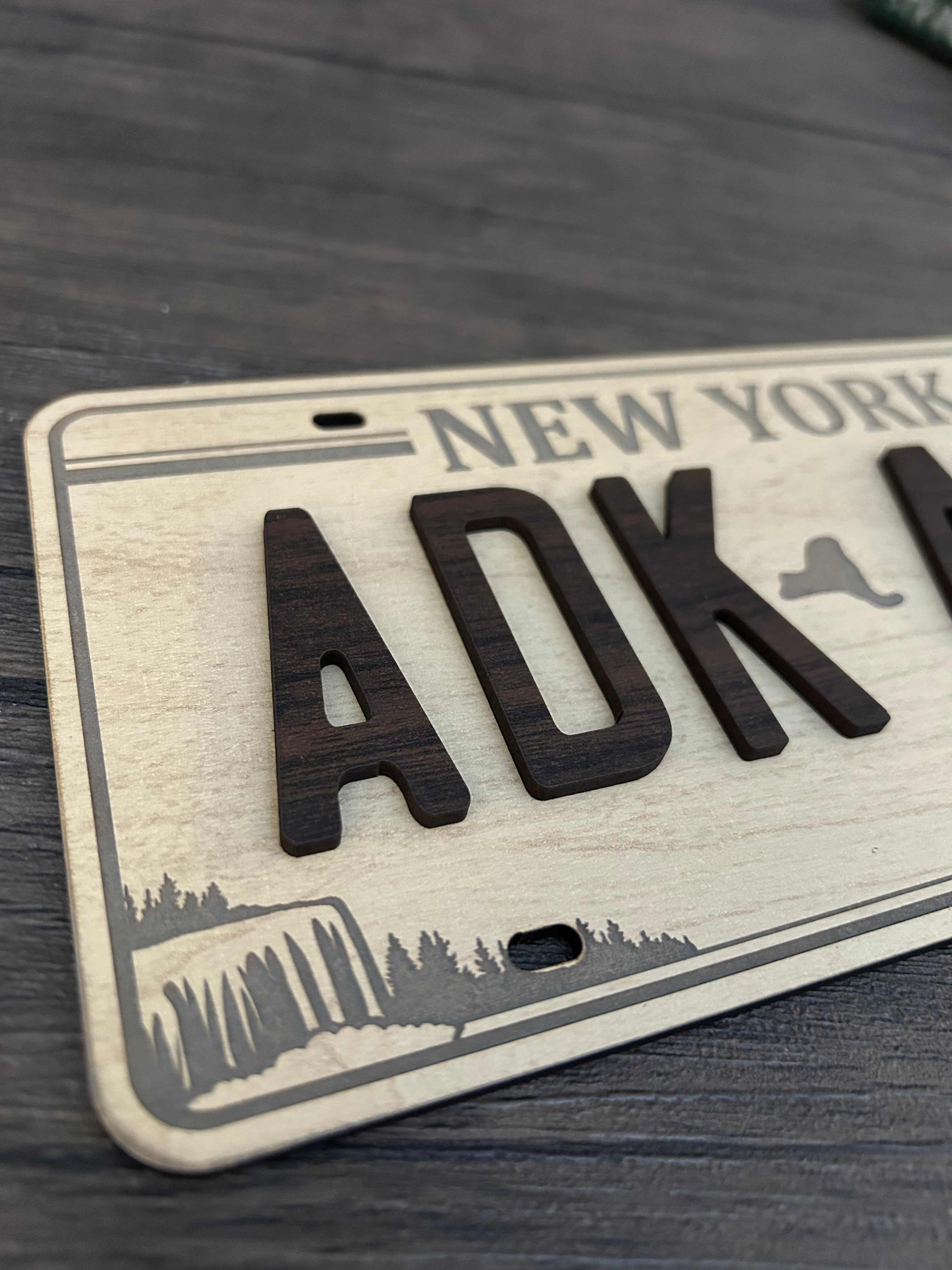 Custom Personalized License Plates | Wood Man Cave Decor - Victor Wood ...